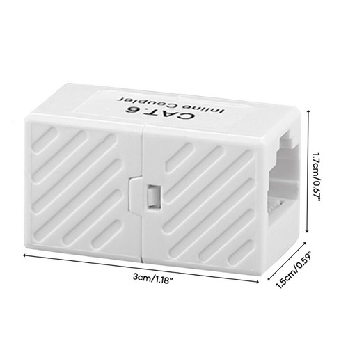 Rj45 Cat6 Lan Cable Adapter Female to Female For Laptop Accessories | eBay