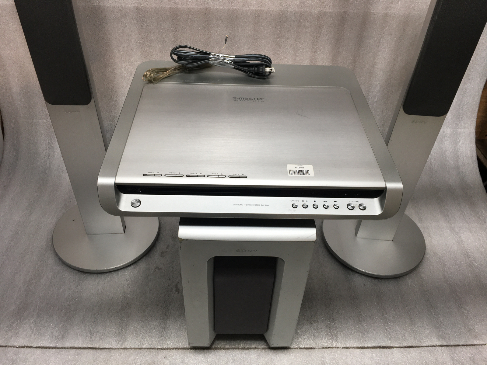 Sony Ss-ws12 Silver Double 6" Cone Type Woofer Bass Subwoofer Speaker ...