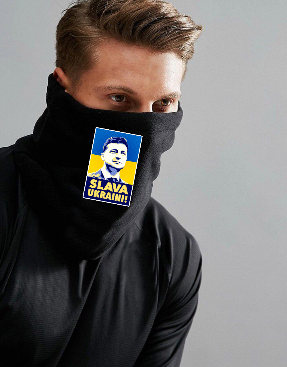 Glory To Ukraine Support Volodymyr Zelensky Snood Scarf Beanie Hat ...