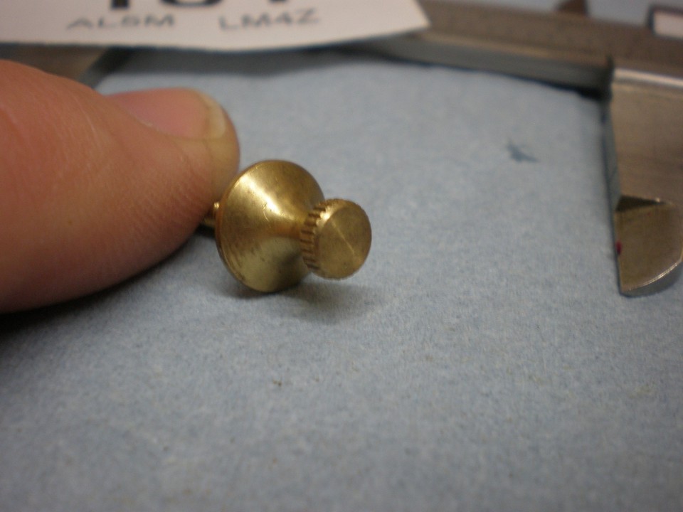 Barometer Index Hand "SETTING KNOB" brass banjo stick part glass clock ...