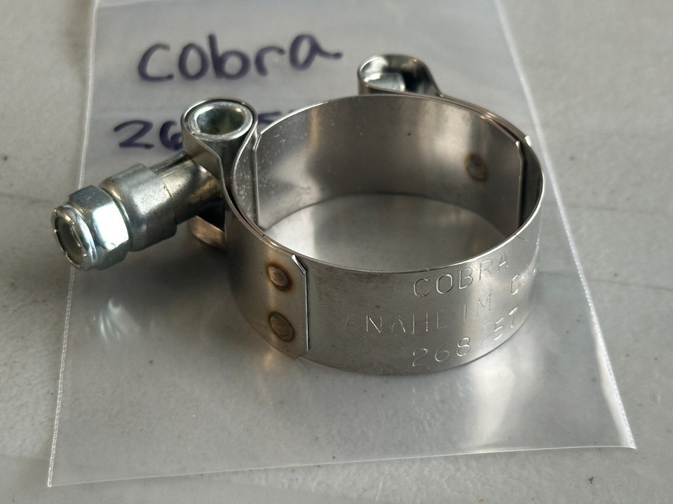 Cobra Exhaust 268-57 95-2950P HOSE CLAMP NOS | eBay