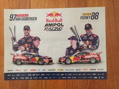 2023 Red Bull Ampol Racing Endro poster Sandown/Bathurst | eBay Australia