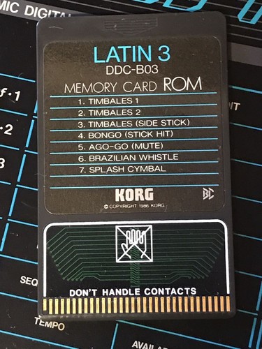 Livraison Inclus Korg Ddc-B03 Latin 3 Carte Mémoire ROM | eBay