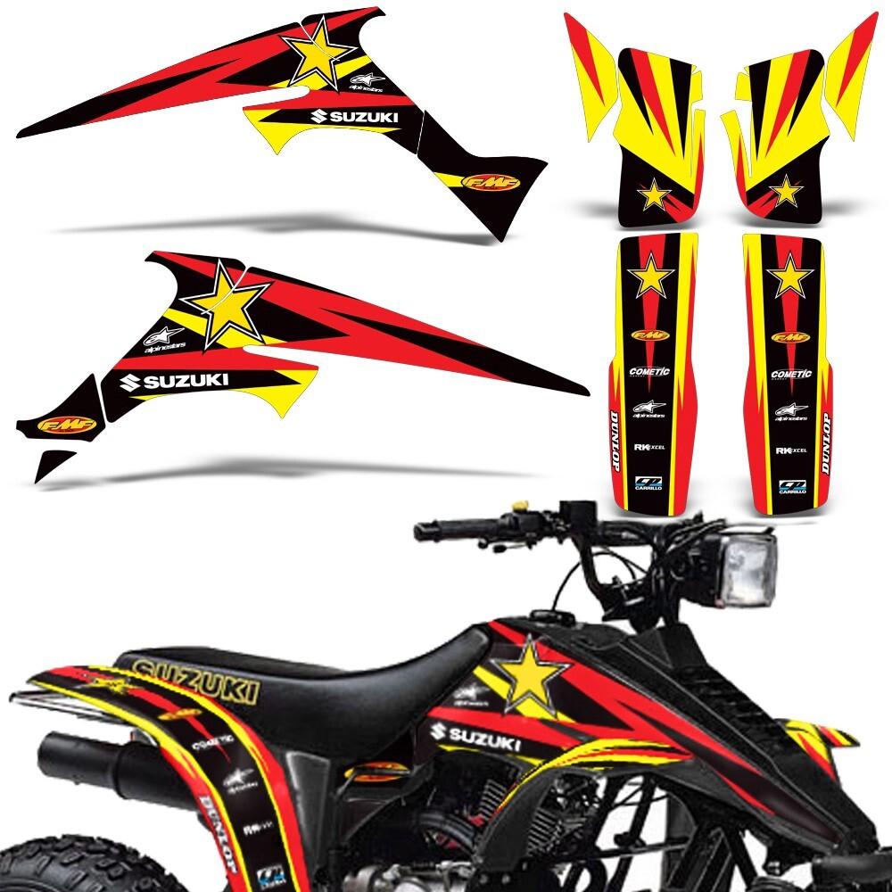 LTR230 Graphic Kit Suzuki ATV Quad Decal Sticker Quadsport Wrap LTR 230 ...