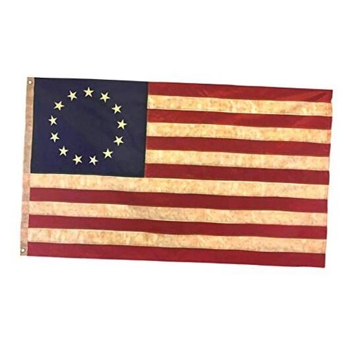 USA Tea Stained American Betsy Ross Flag 3x5 FT Nylon Polyester 13 Star ...