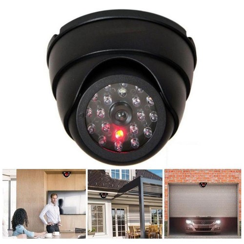 Dummy Fake Surveillance Security CCTV Dome Camera with Blinking Real ...