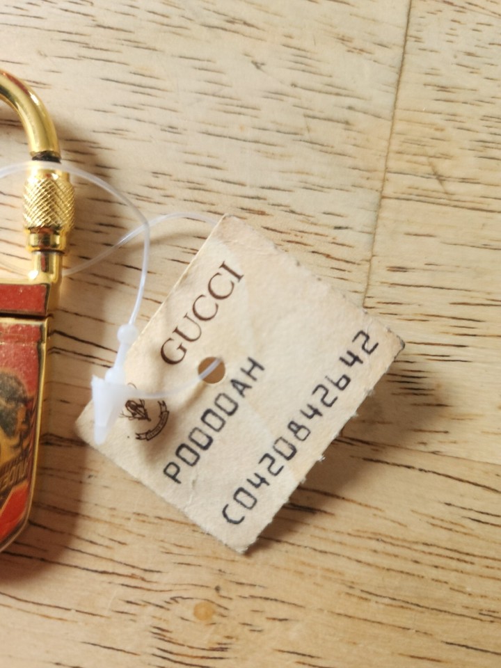 Vintage Gucci Keychain New Old Stock w/tags Rare Keyring Fashion Design ...
