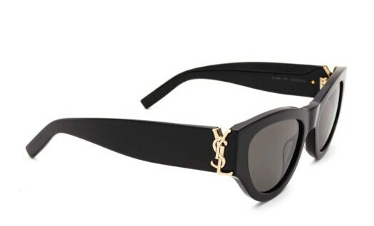 Saint Laurent SL M94-001 Black/Gray Cat-Eye Women Sunglasses ...