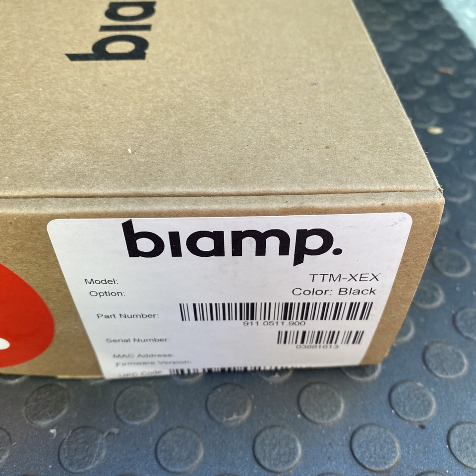 Biamp TTM-XEX Black- Beam Tracking Microphone - Table Top Style | eBay
