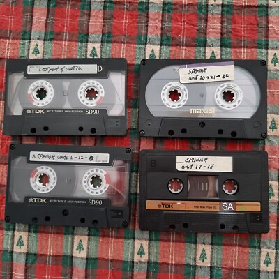 Lot of 4 cassette Tapes Pre-recorded TDK Maxell RARE Type 2 High Bias ...