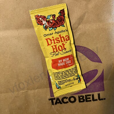 NEW LTO Omar Apollo’s Disha Hot Taco Bell Hot Sauce Packet | eBay