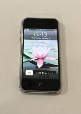 Apple iPhone 1st Generation - 8GB - Black (AT&T) A1203 (GSM) Fully ...