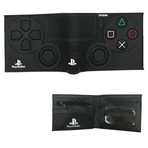 Black 3D PS4 controller Wallet PVC PS1 PSone gamer Gaming Playstation ...