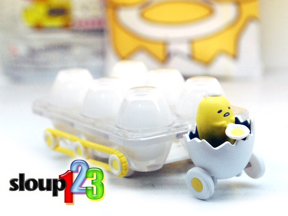 *KIDROBOT X HELLO KITTY - MICRO VEHICLE SERIES - GUDETAMA - WITH EGGS ...