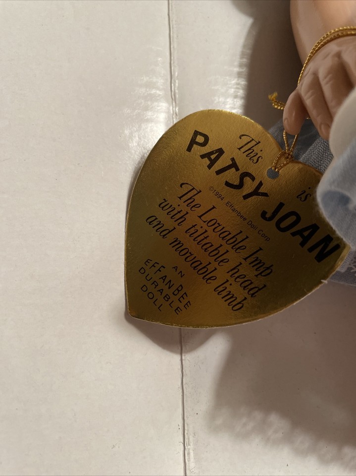 Vintage Effanbee Doll MV248 Patsy Joan In Blue Dress Original Box/Certificate | eBay