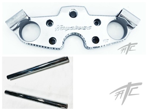 CHROME ENGRAVED LOWERING TRIPLE TREE HANDLE BARS 2022-2024 GEN 3 SUZUKI ...