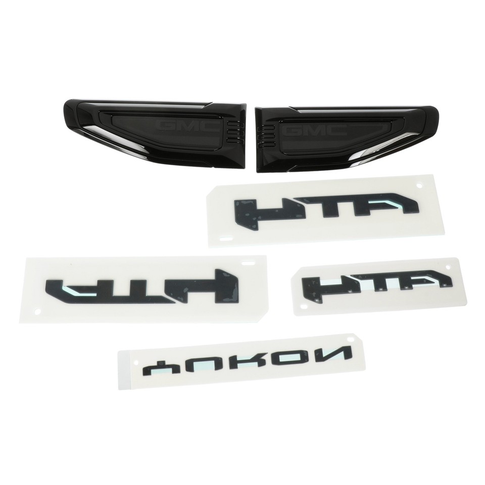 OEM NEW 2025 GMC Yukon AT4 Body Emblem Badge Package Gloss Black ...