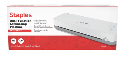 Staples Dual Function Laminating Machine ST62538, NIB, Unopened | eBay
