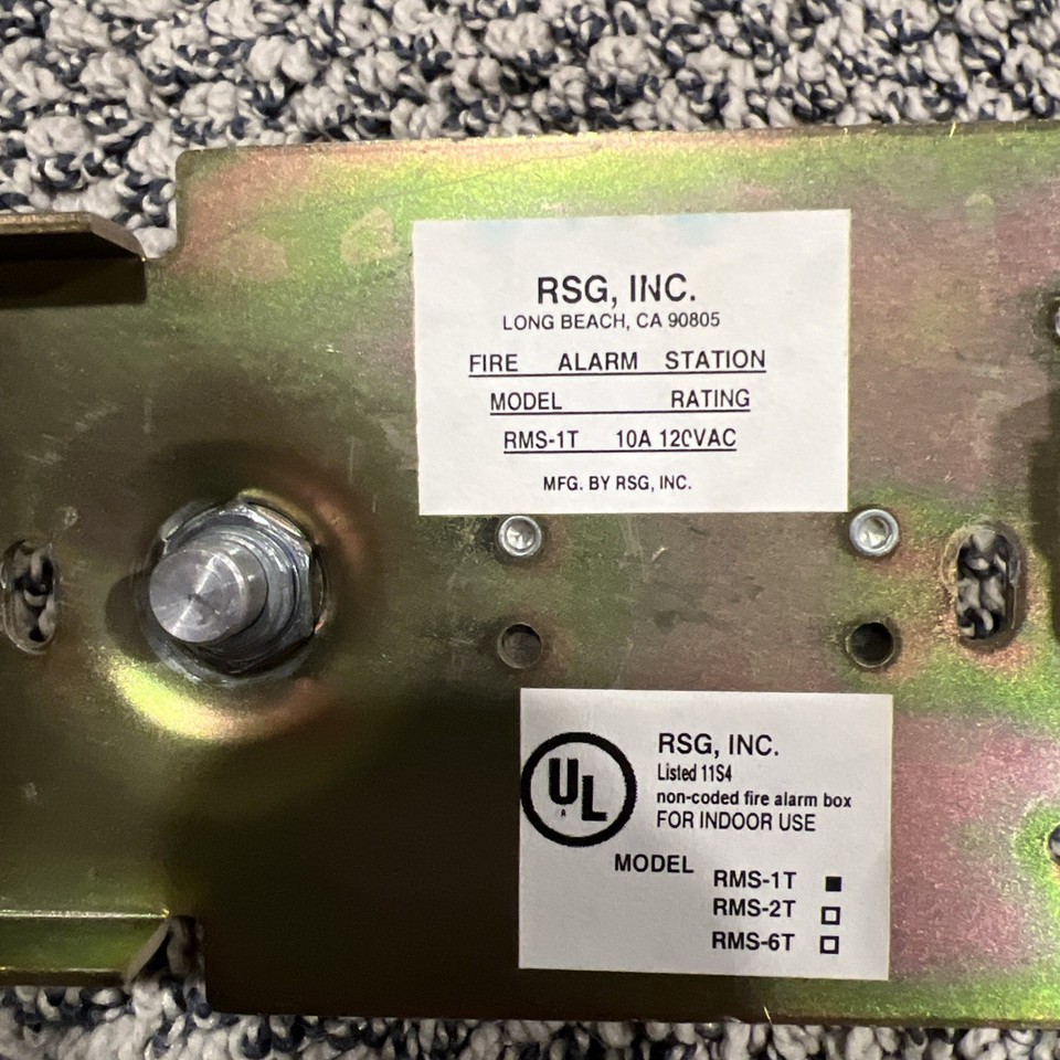 ESL RMS-1T Fire Alarm Pull Station with Horn Vintage | eBay