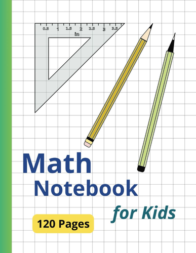 Math Notebook for Kids: 1/2 Inch Squares Graph Paper Composition ...