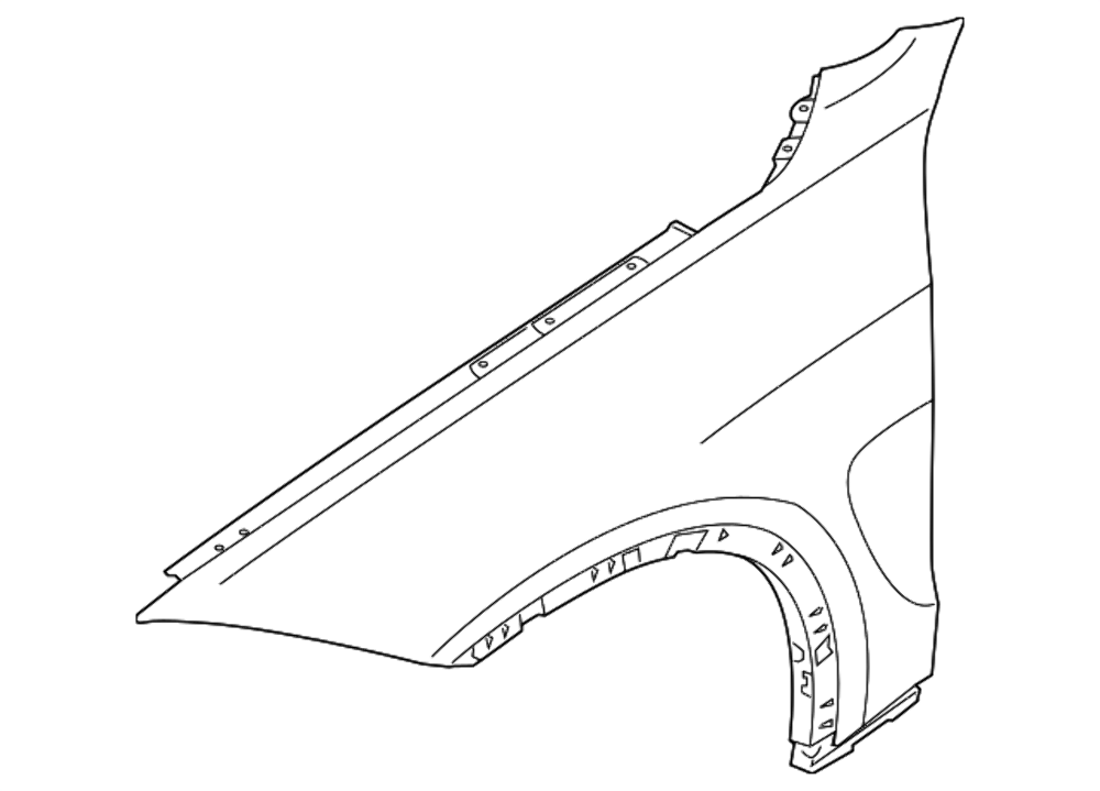 BMW 51657418955 Genuine OEM Fender ASSY for sale online | eBay
