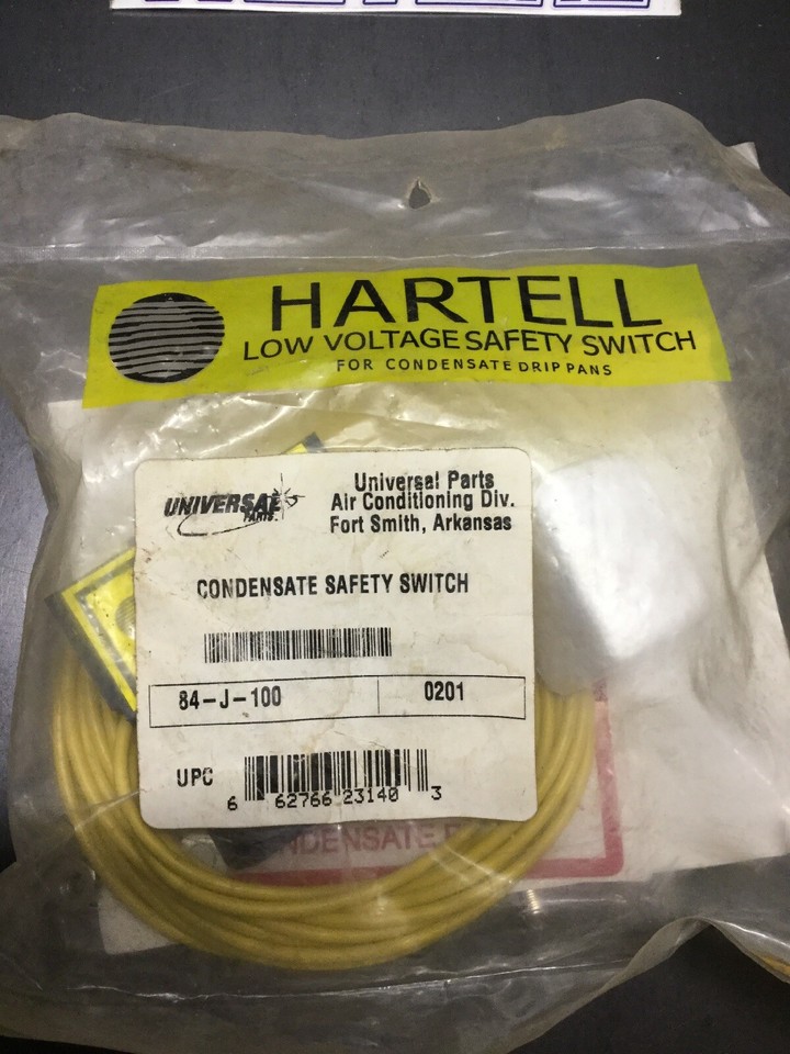 NEW,SEALED,HARTELL, 84-J-100, LOW VOLTAGE SAFTEY SWITCH, CONDENSATE ...