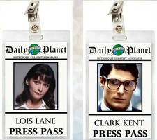 Superman Clark Kent Daily Planet Press Pass Badge ID Card Costume ...