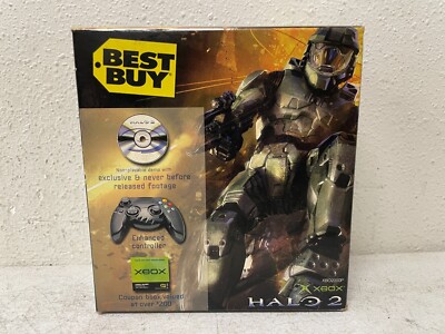 RARE Best Buy Xbox Halo 2 Controller Bundle – Original Limited Edition ...