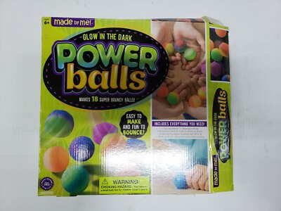 GLOW IN THE DARK SUPER BOUNCY POWER BALLS KIT by made by me (FC29-T-K ...