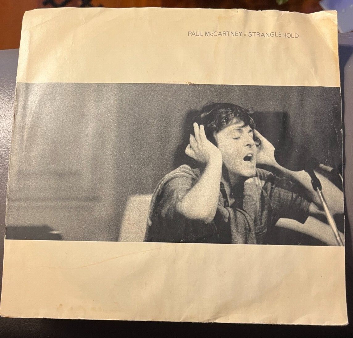 Paul McCartney - Stranglehold/Angry (Remix) 7" vinyl record Excellent Condition | eBay