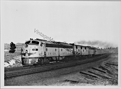 Vintage Union Pacific Railroad 927 Diesel Locomotive 5" x 7" Real Photo ...