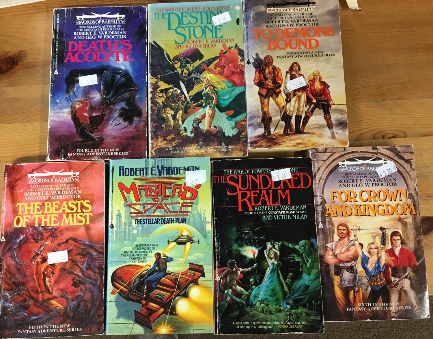 Lot Of 7 Robert E. Vardeman Paperbacks | eBay