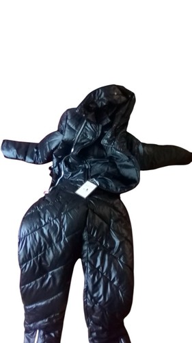 XXFG Ski Suit Women's LG Thermolite Insulated Snow Winter Black Hooded ...