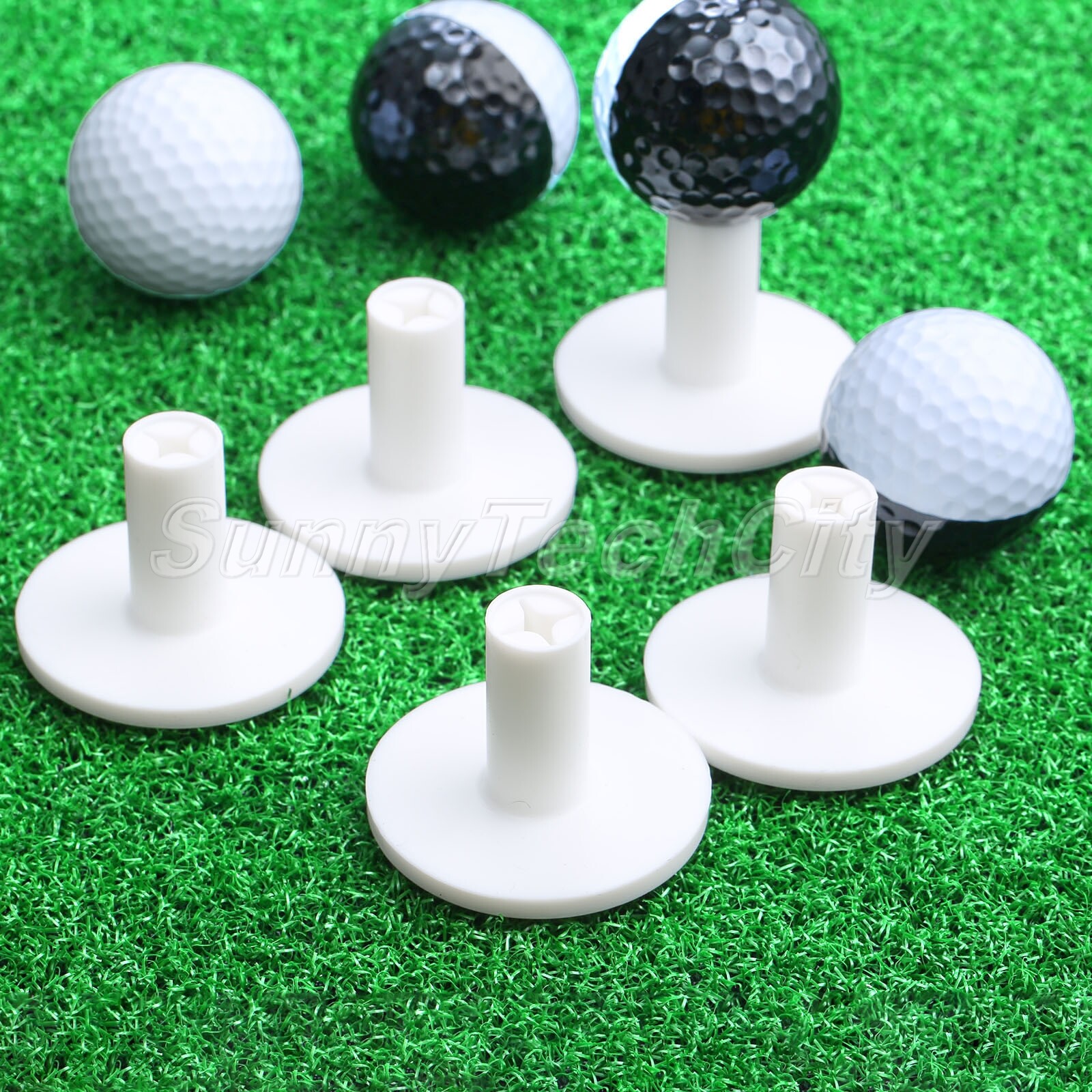 5X Rubber Golf Tee Holder Great Training Aid For Driving Ranges New ...
