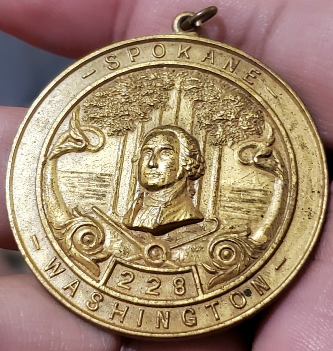 Antique Early 1900's Robbins Co. Pin Medallion Spokan… - Gem