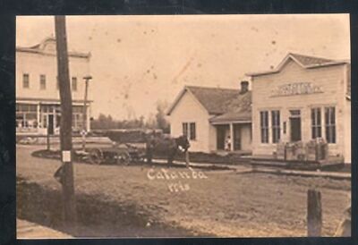 REAL PHOTO CATAWBA WISCONSIN DOWNTOWN DIRT STREET SCENE POSTCARD COPY ...