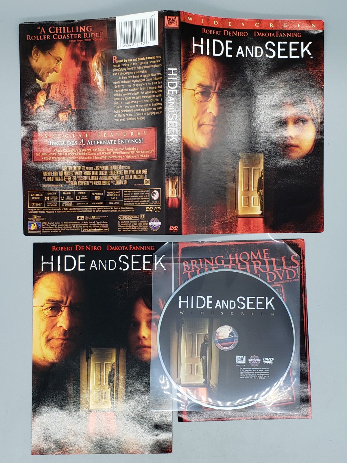Hide and Seek (DVD, 2005) No Case No Tracking 24543188506| eBay