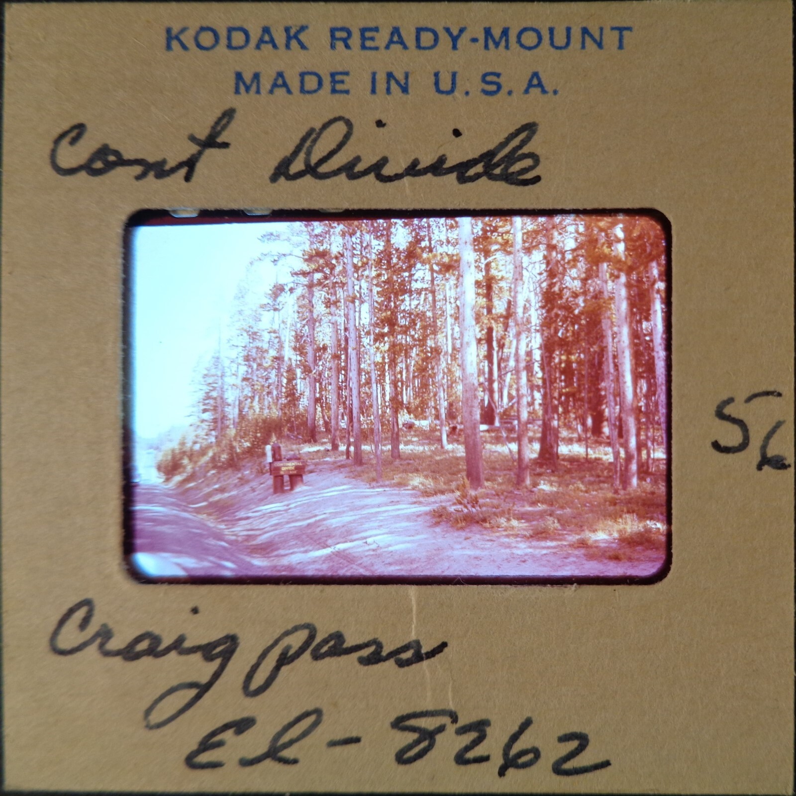 LD154-369 1956 CRAIG PASS CONTINENTAL DIVIDE YELLOWSTONE PARK ORIG 35MM ...