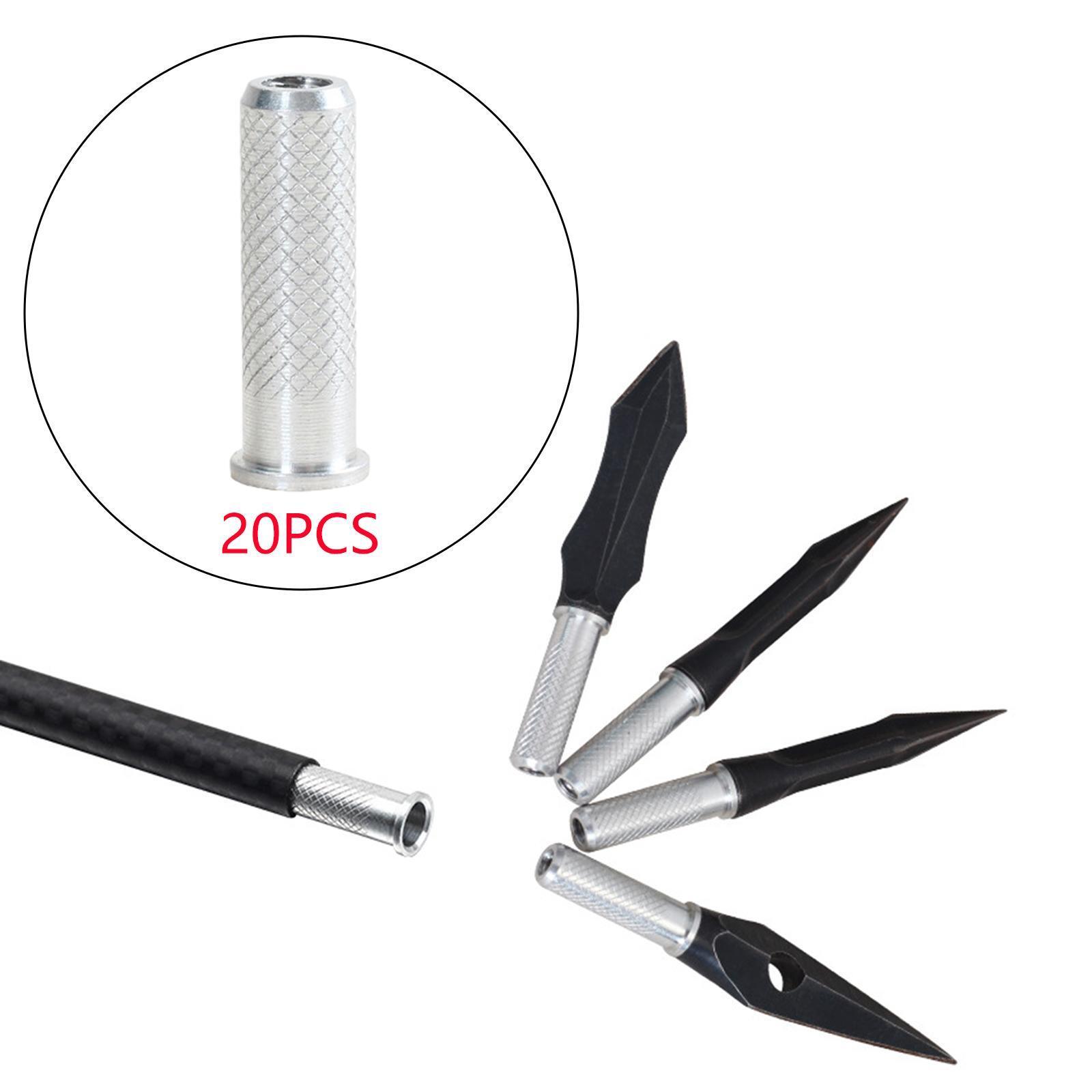 20Pcs Arrow Point Inserts Field Points Bolt 6.2mm Screw Universal ...