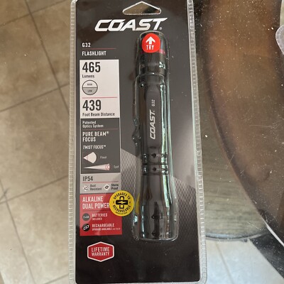 Coast G32 Flashlight with Focusing Beam 465 Lumens | eBay