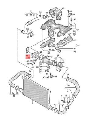 Genuine AUDI VW A4 Avant S4 quattro Throttle Valve Adapter 059129593AR ...