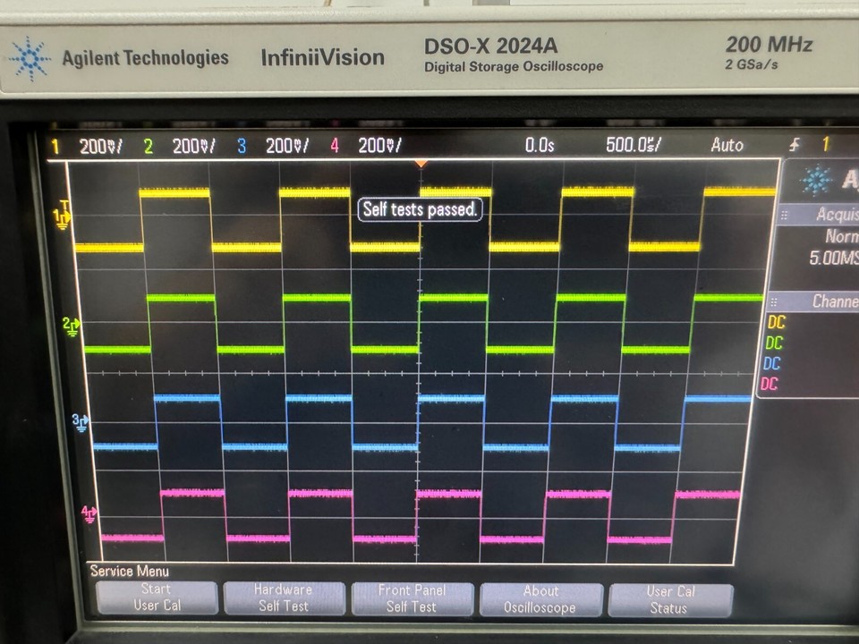 Agilent/Keysight DSOX2024A 200MHz, 2GSa/s 4-Ch Digital Oscilloscope ...