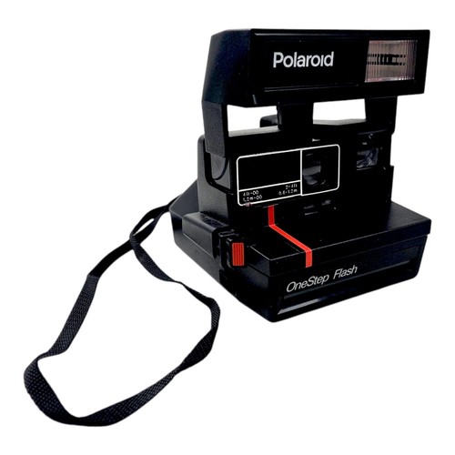 Vintage Polaroid OneStep Flash 600 Red Stripe Instant Film Camera ...