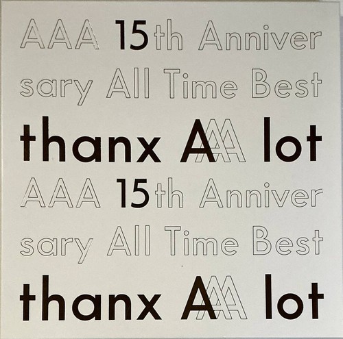 AAA 15th Anniversary All Time Best thanx AAA lot First Press Limited ...