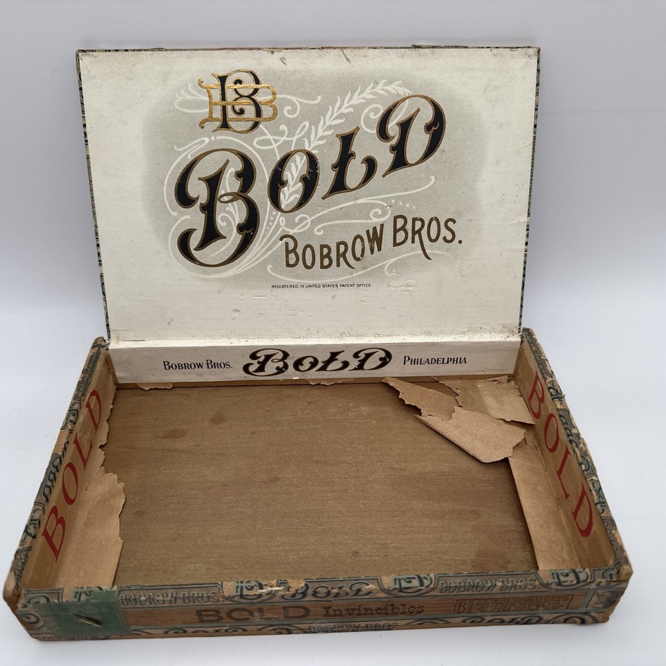 ANTIQUE BOLD BOBROW BROS. PHILADELPHIA CIGAR BOX | eBay