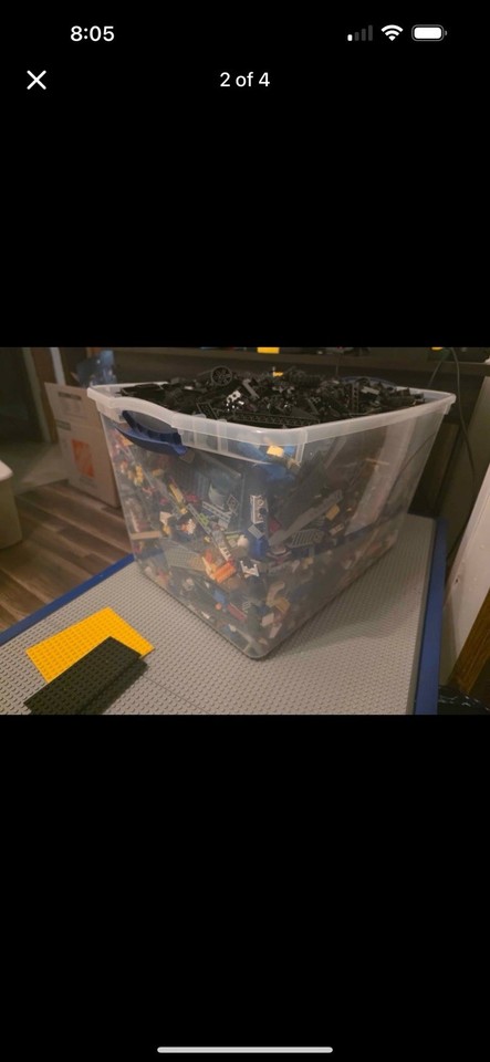 A LEGO Table and a Giant Tub Of LEGOs (≈10k Pieces, With A Ton Of ...