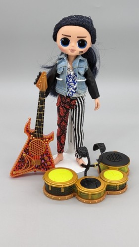 LOL Surprise OMG Remix Rocker Boi Fashion Doll 10" Guitar & Drums Both ...