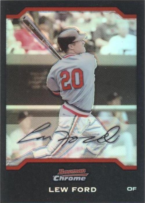 2004 Bowman Draft Picks & Prospects - Chrome Lew Ford #BDP12 Refractor ...