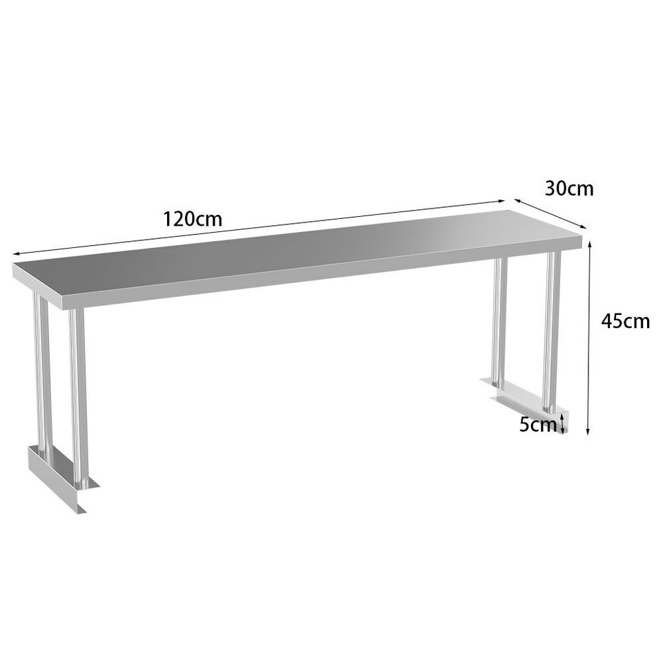 4ft Stainless Steel Work Bench Catering Table Kitchen Food Shelf ...