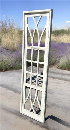 White Wood Rectangular Window Frame, Decorative Panel, Architectural ...